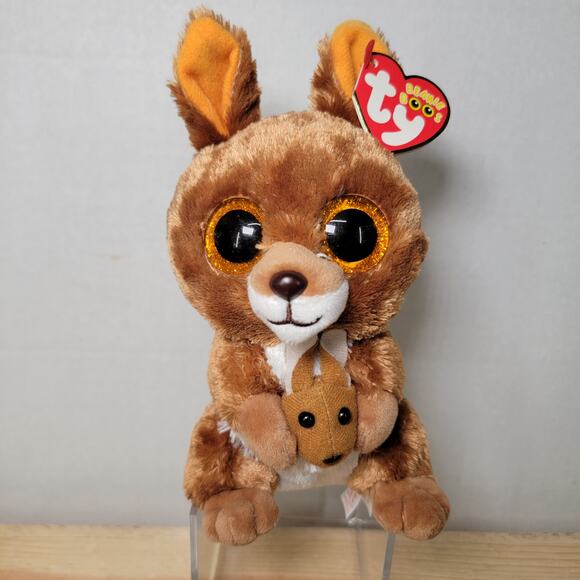 Beanie Babies | Toys | Ty Beanie Boos Brown Kangaroo Kipper Nwt | Poshmark